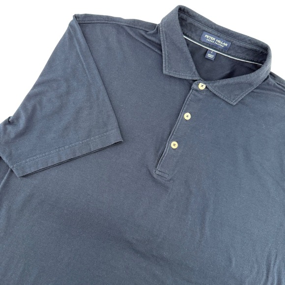 Peter Millar | Shirts | Peter Millar Crown Crafted Polo Mens Large Navy ...